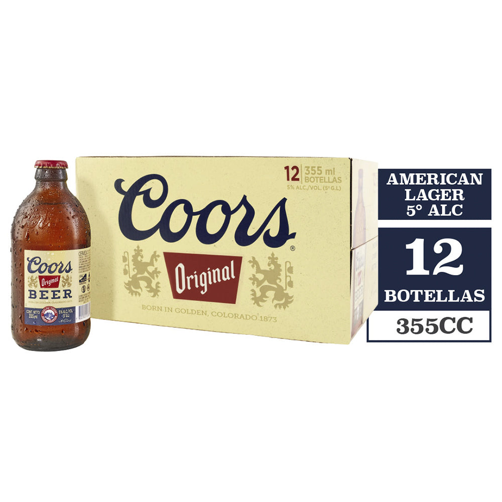 12x Cervezas Coors Original Botellín 355cc – Tost Express